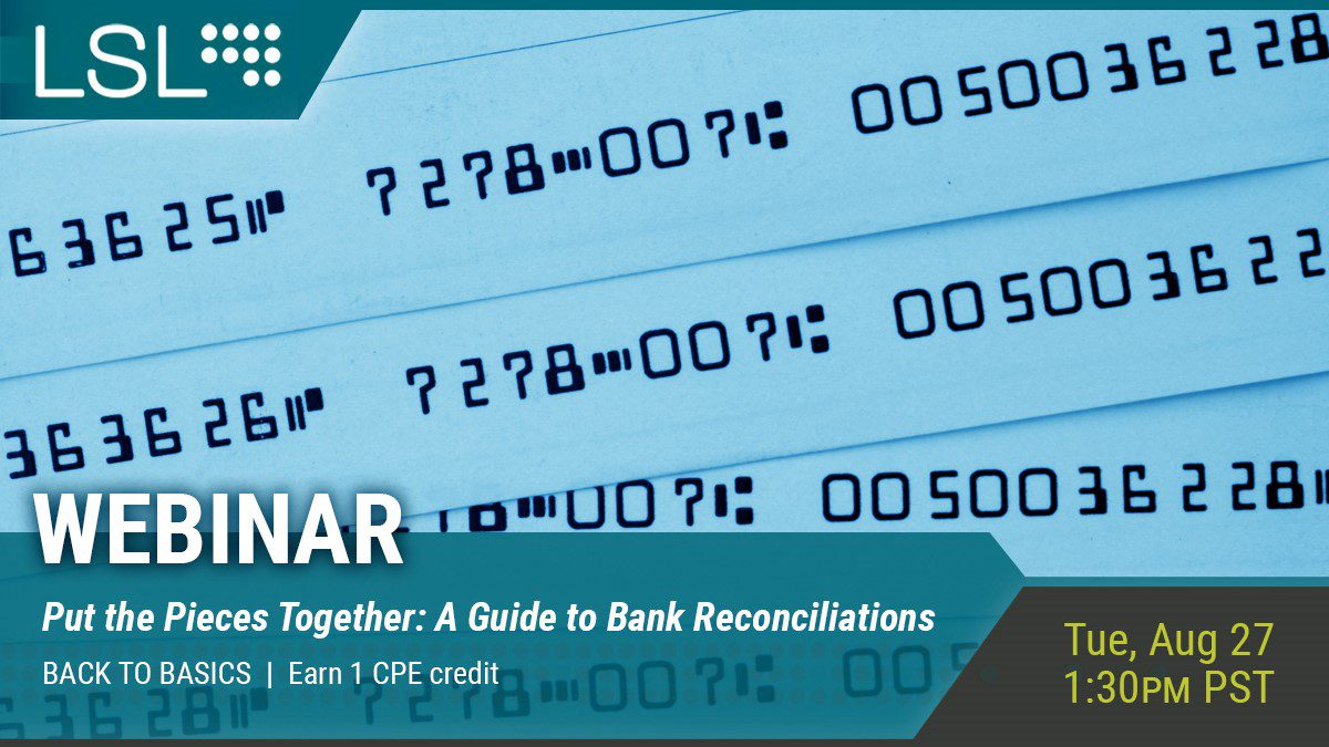 Put the Pieces Together: A Guide to Bank Reconciliations