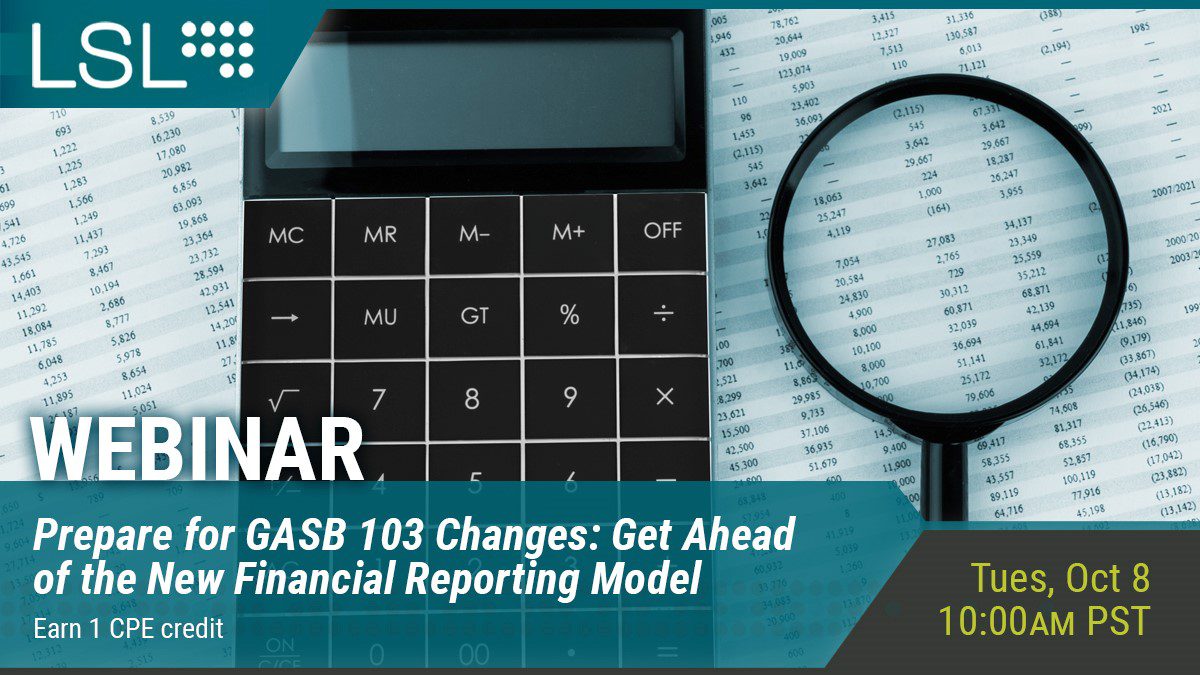 Prepare for GASB 103 Changes